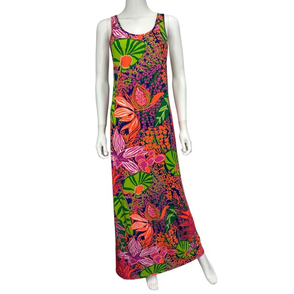 Trina Turk | Dresses | Trina Turk Floral Print Sleeveless Maxi Dress ...
